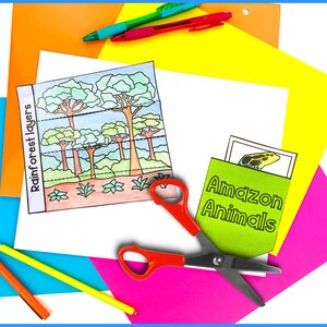 Amazon Lapbook Foldable Printable Templates Digital Download Kids ...