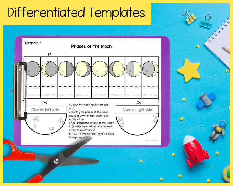 Southern Hemisphere Phases of the Moon Foldout Kid's Craft Activity ...