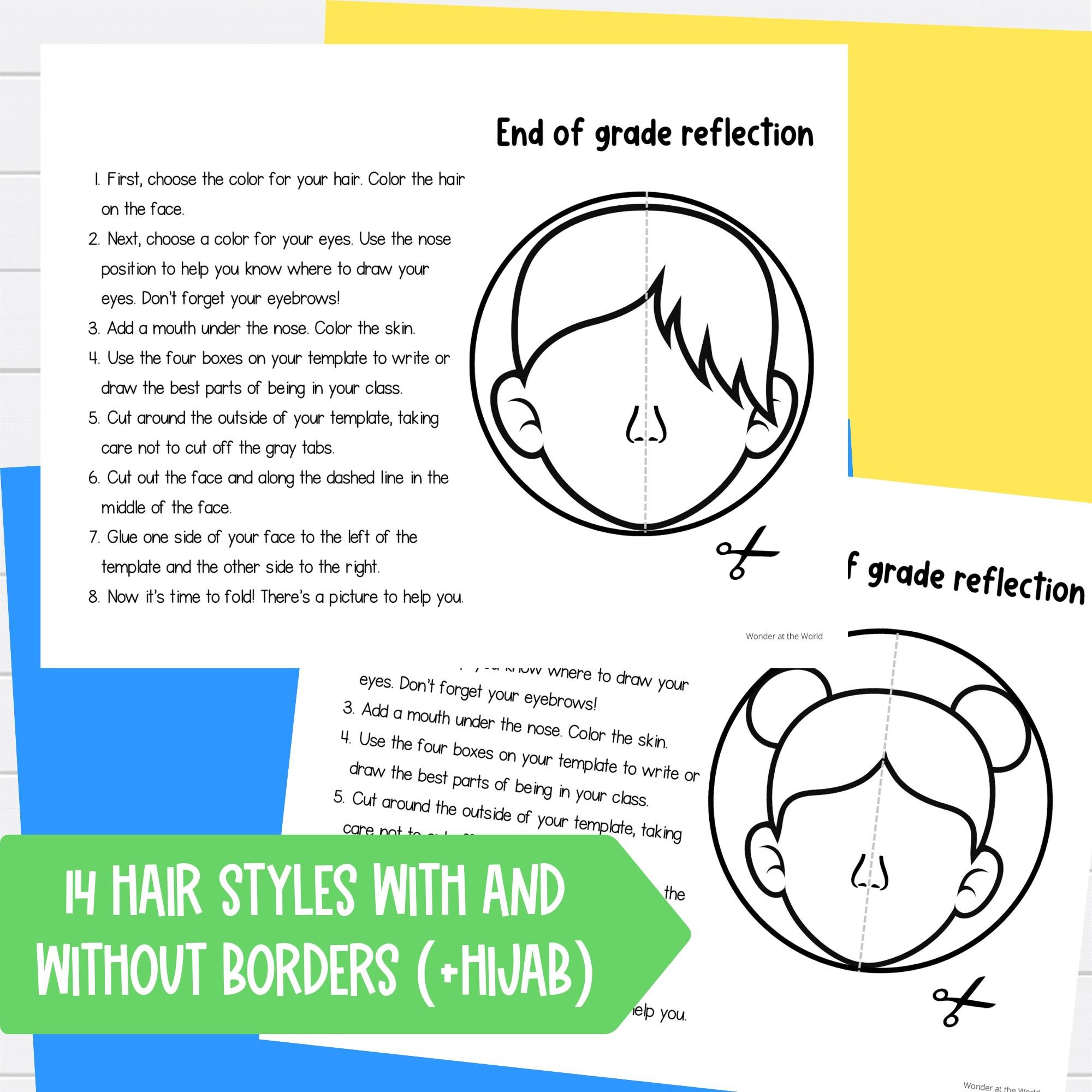 End of School Year Reflection Activity for First and Second Grade Last ...