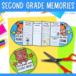 Second Grade Memories for End of Year Last Day or Week of School ...