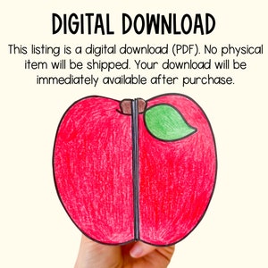 Life Cycle of an Apple Tree Foldable Activity for Kids Printable | A4 ...