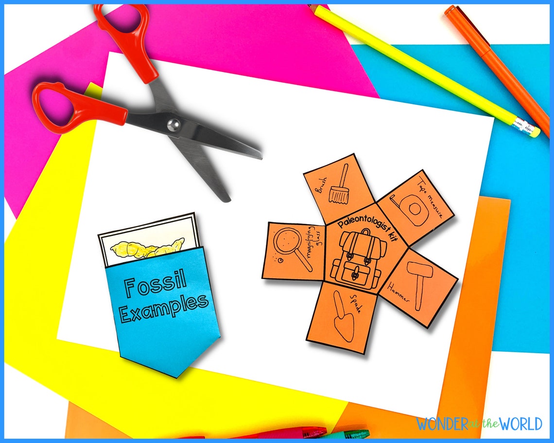 Fossils Lapbook or Interactive Notebook Activity Printable Templates ...