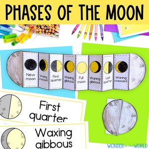 Space Foldable Science Kids' Activities for Solar Eclipses, Phases of ...