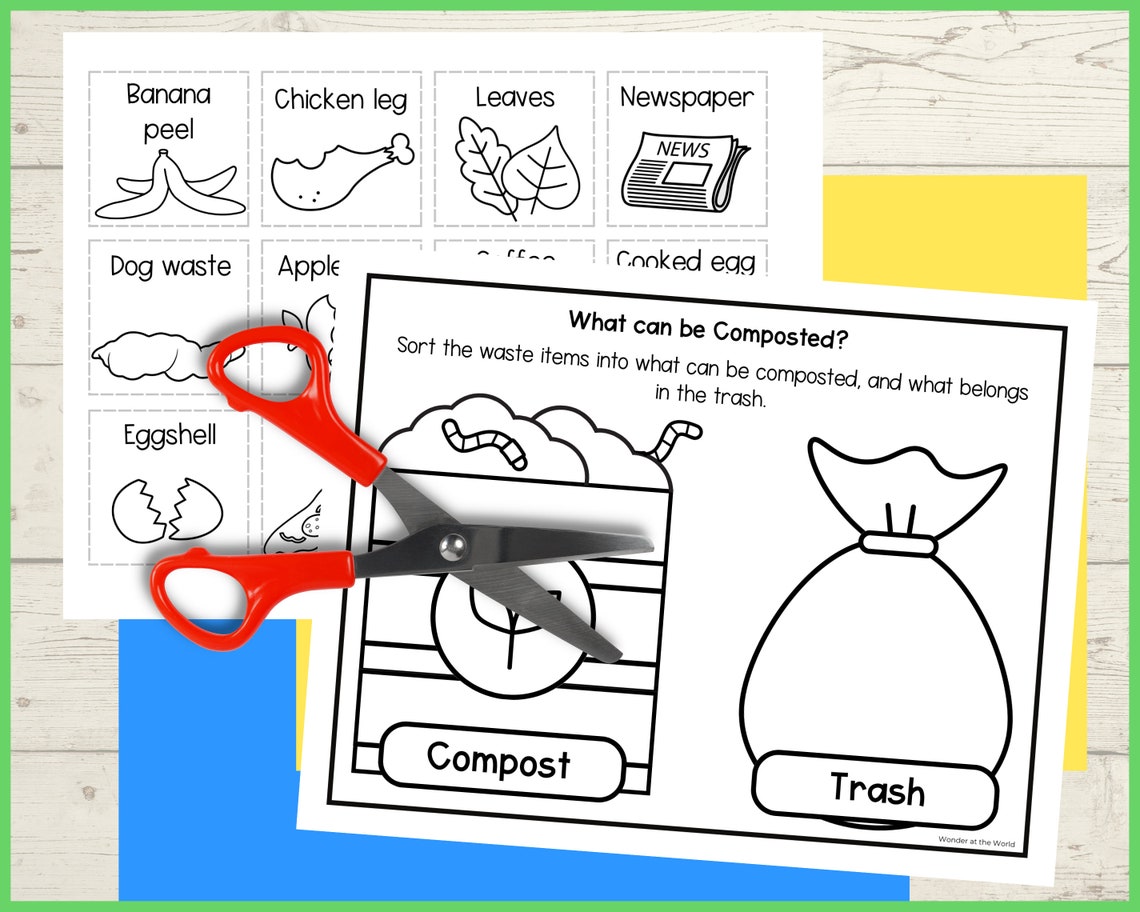 Printable Composting Activities for Kids, Foldable Sequencing Activity ...