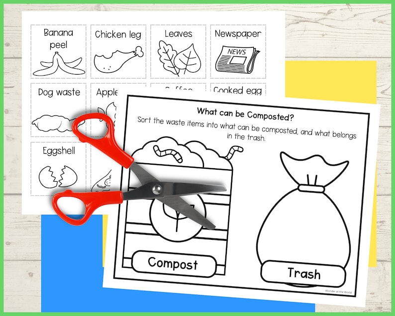 Printable Composting Activities for Kids, Foldable Sequencing Activity ...