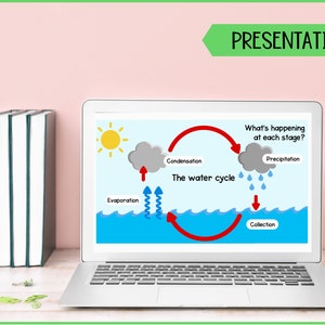 The Water Cycle Foldable Cut and Paste Activity and Presentation for ...