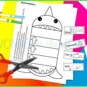 Make a Food Chain Foldable Activities PDF A4 and 8.5x11 Inch Science ...