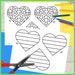 Heart Shaped Valentine's Day Card | Foldout Kids' Coloring and Writing ...