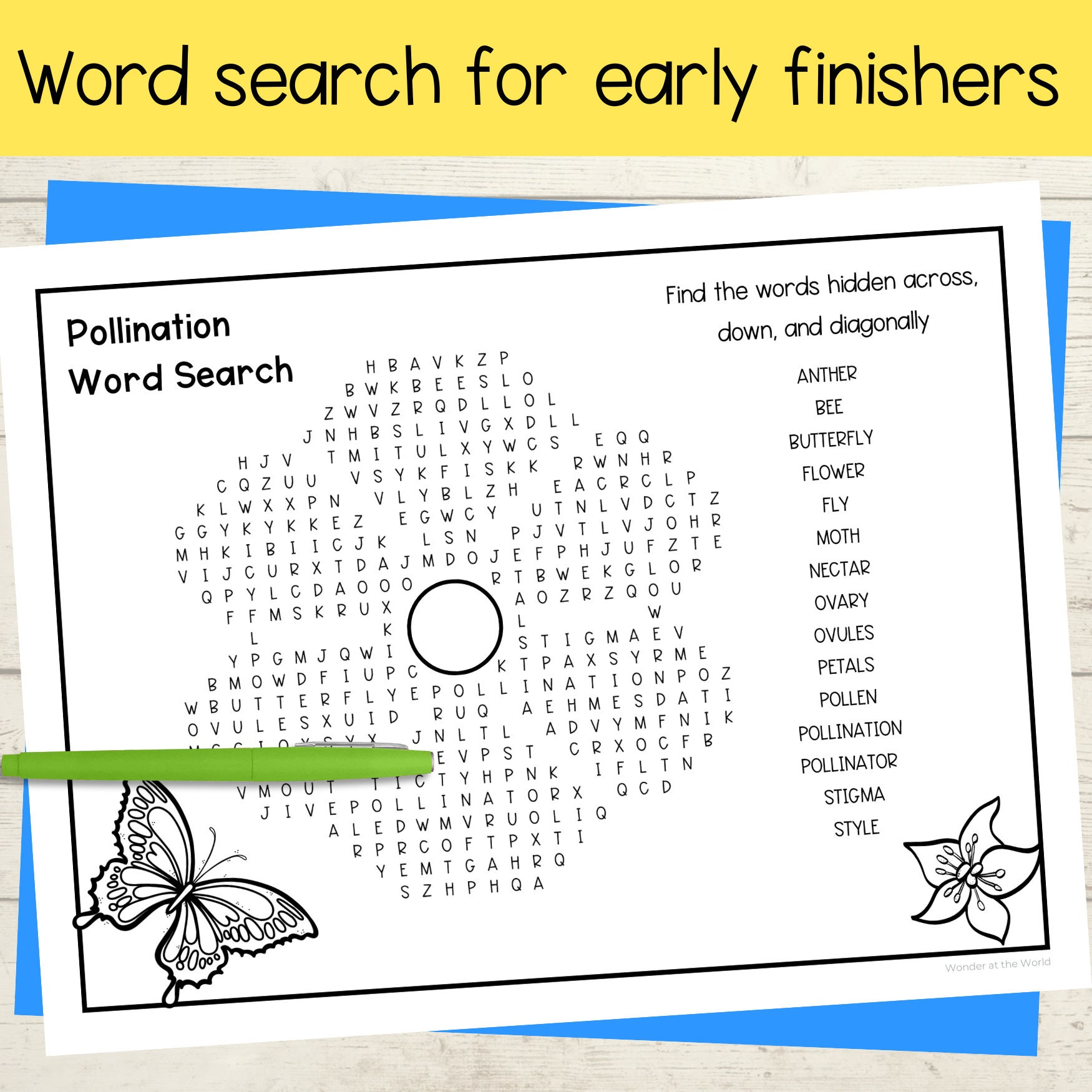 Stages of Insect Pollination Sequence and Fold Science Activity Cut ...