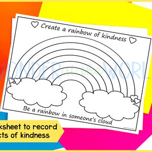 Kindness Activity for Kids | Create a Rainbow of Kindness | UK and US ...
