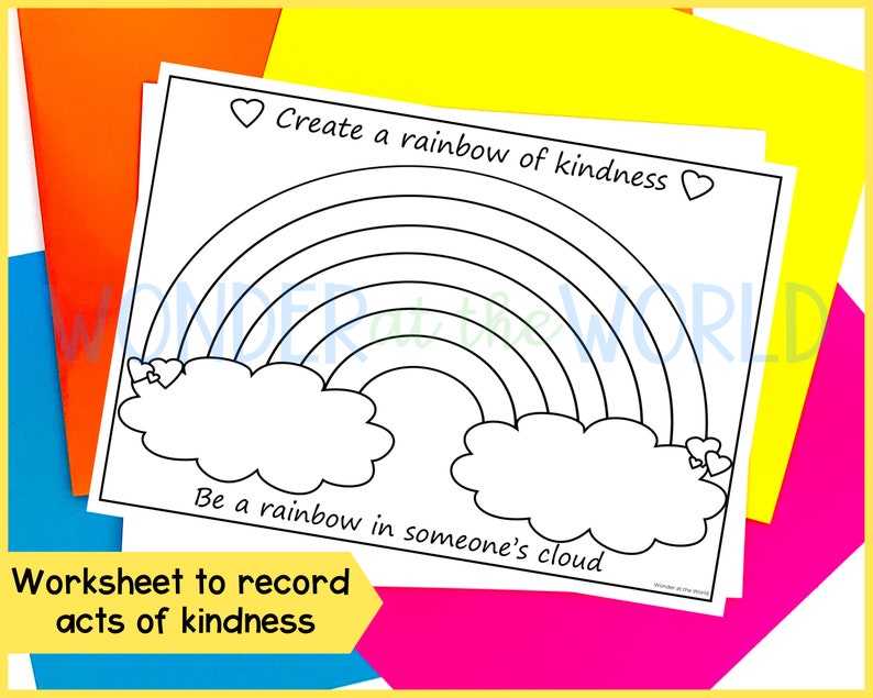 Kindness Activity for Kids | Create a Rainbow of Kindness | UK and US ...