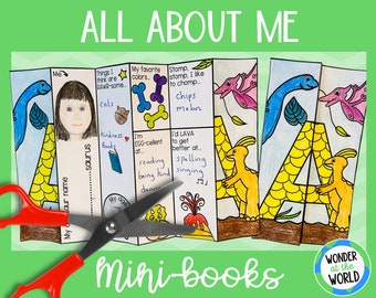 Space All About Me Class Back to School Foldable Mini-book | Etsy