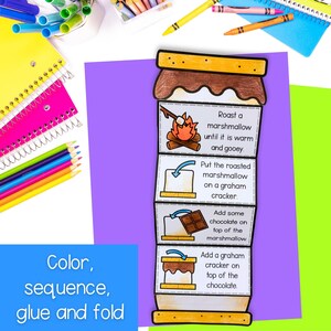How to Make S'mores Sequencing Craft Activity PDF Digital Download for ...
