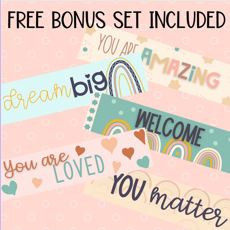 Boho Rainbow Animated Google Classroom Banners Headers Months of the ...