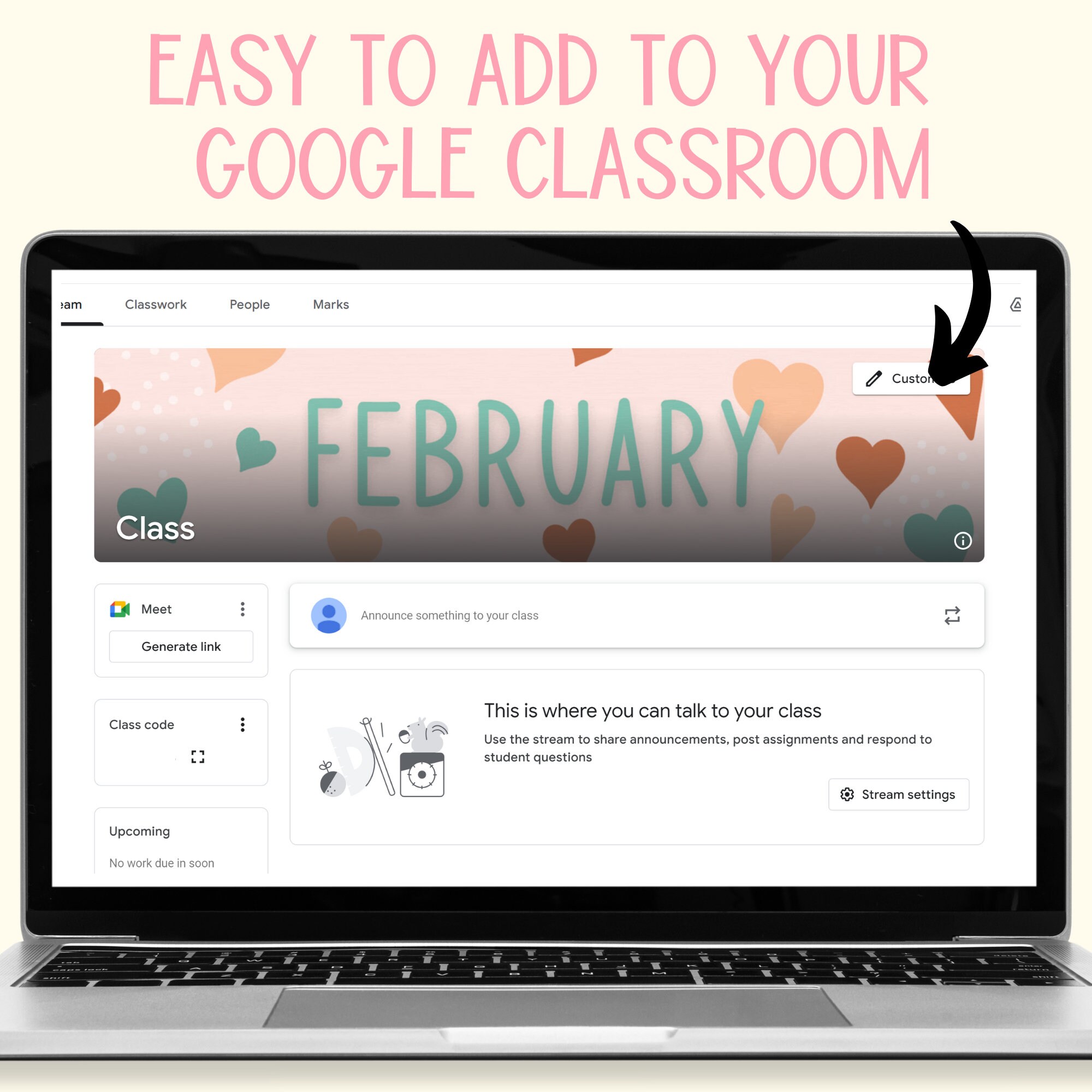 Boho Rainbow Animated Google Classroom Banners Headers Months of the ...