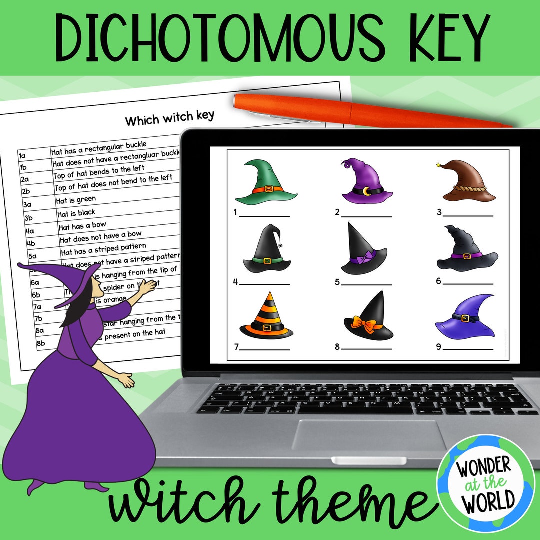 Dichotomous Keys Activities Worksheets for Science Lesson | Halloween ...