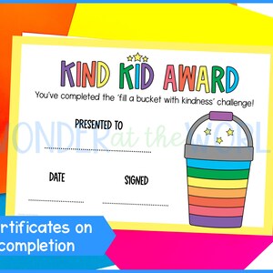 Kindness Activity for Kids | Fill a Bucket With Kindness | UK and US ...