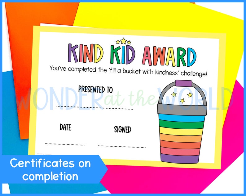 Kindness Activity for Kids Fill a Bucket With Kindness UK and US ...