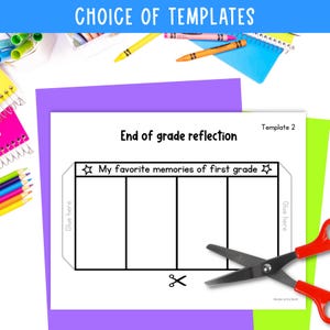 End of School Year Reflection Activity for First and Second Grade ...