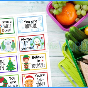 96 Printable Lunch Box Notes for Spring, Summer, Fall Autumn, Winter ...