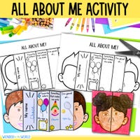 All About Me Pencil Craft: Back to School Activity (printable PDF) - Etsy