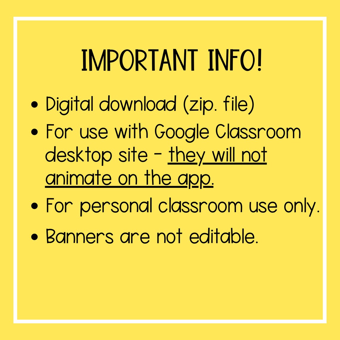 Animated Google Classroom Banners Headers Kindness Theme | Digital ...
