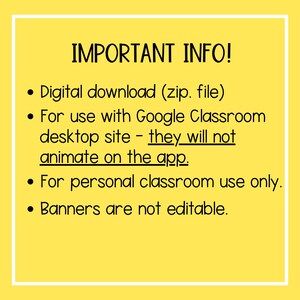 Animated Google Classroom Banners Headers Kindness Theme | Digital ...