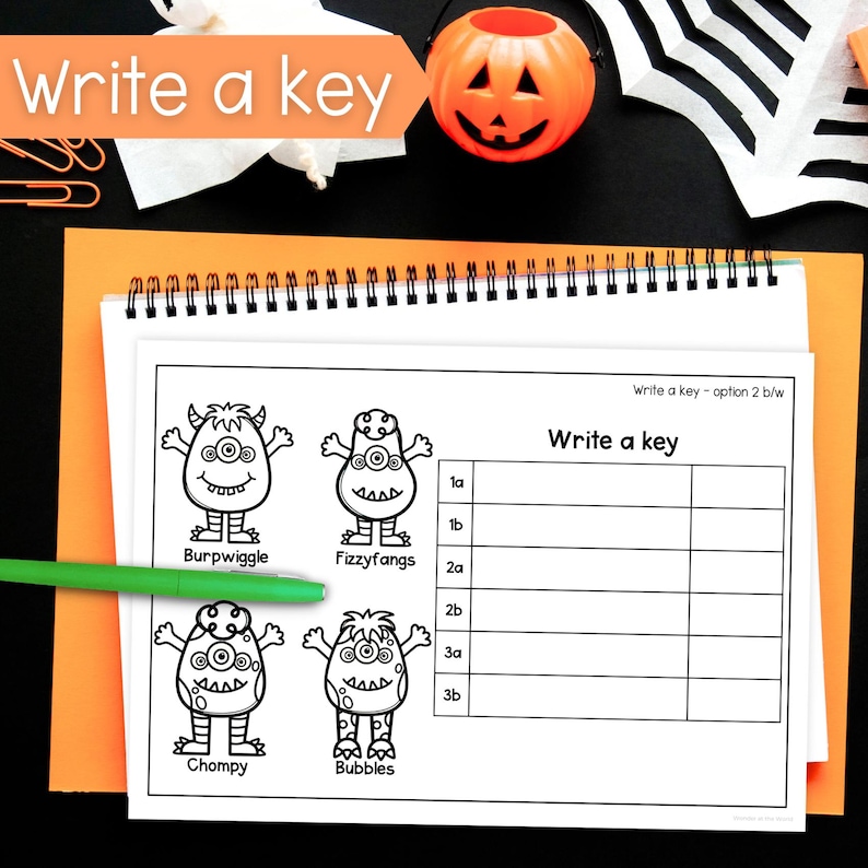 Dichotomous Keys Activities Worksheets for Science Lesson | Halloween ...