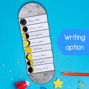 Southern Hemisphere Phases of the Moon Foldout Kid's Craft Activity ...