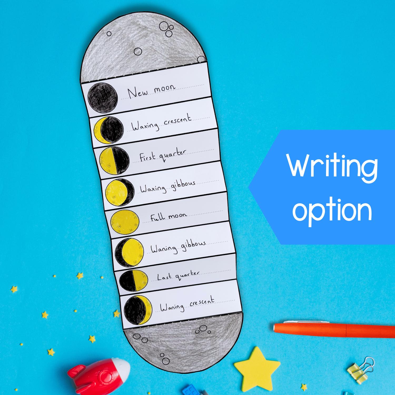 Moon Writing Activity