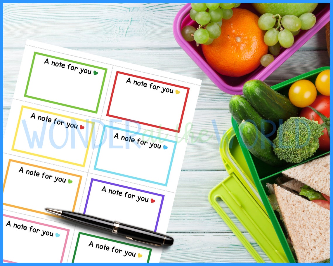 24 Printable Winter Christmas Lunch Box Notes for Kids | Printable ...