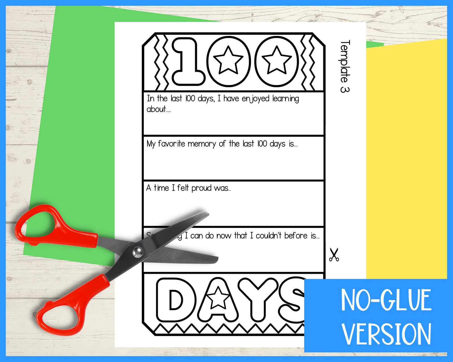 100 Days of School Foldable Activity | Printable Activity | Digital ...