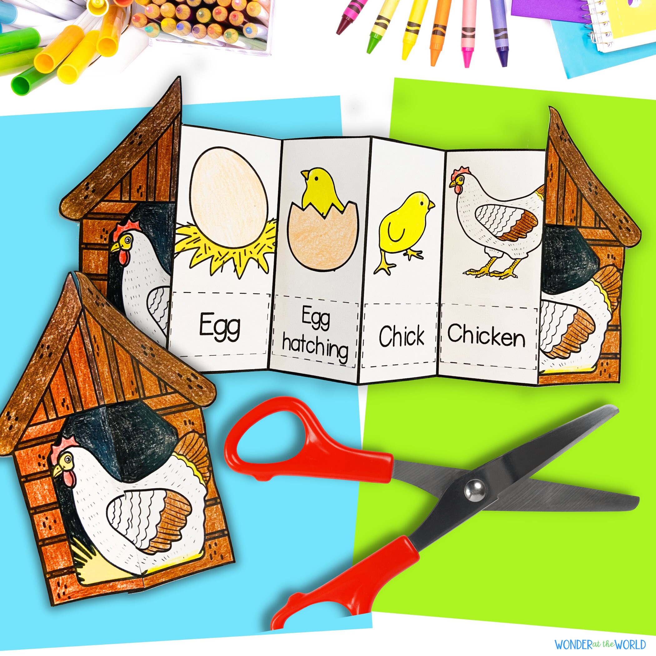 Easter Life Cycles Foldable Sequencing Activities for Kids PDF Digital ...