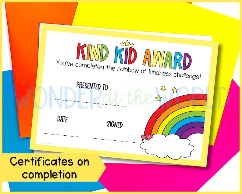 Kindness Activity for Kids | Create a Rainbow of Kindness | UK and US ...