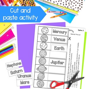Solar System Planets Space Foldout Kids' Craft | A4 and 11x8.5 Inch ...