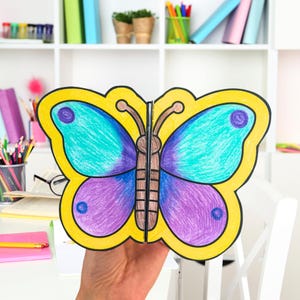 Life Cycle of a Butterfly Sequence and Fold Kids' Science Craft | A4 ...