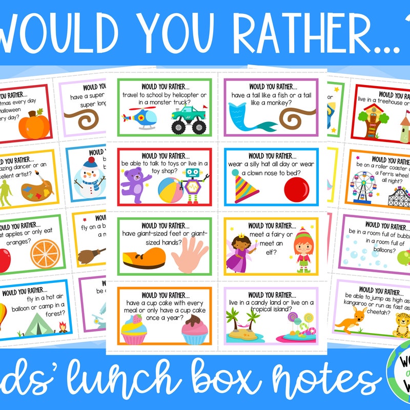 Lunch Box Cards - Etsy
