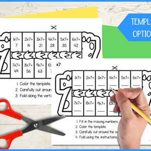 Multiplication Printable Foldout Activity | 2-12 Times Tables | Math ...