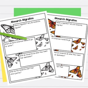 Monarch Butterflies Lesson With Google Slides Slideshow and Printable ...