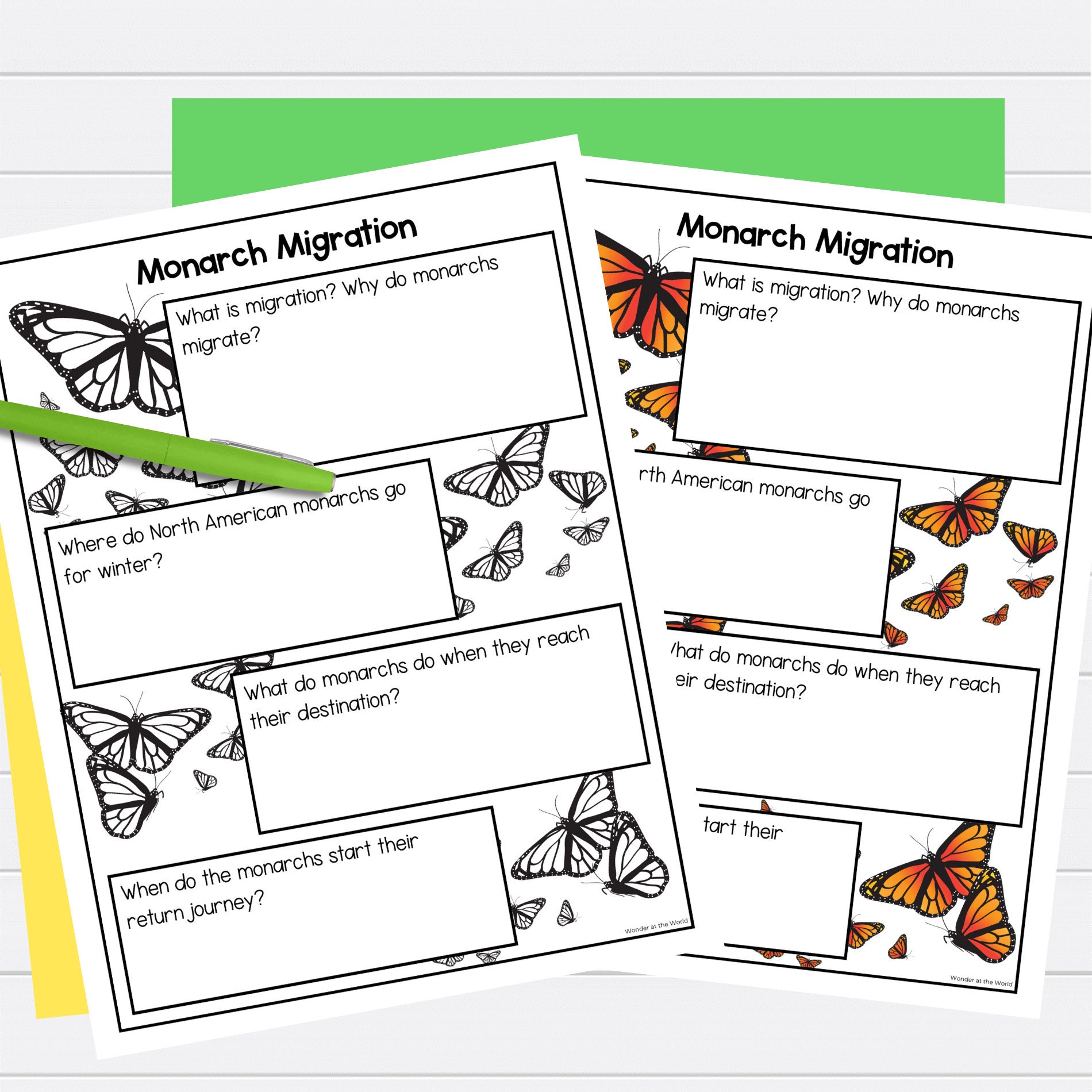 Monarch Butterflies Lesson With Google Slides Slideshow and Printable ...