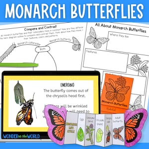 Monarch Butterflies Lesson With Google Slides Slideshow and Printable ...