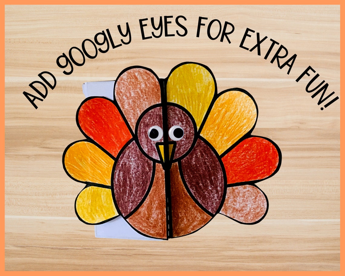Life Cycle of a Turkey Foldable Kids' Craft 11x8.5 Inch - Etsy UK