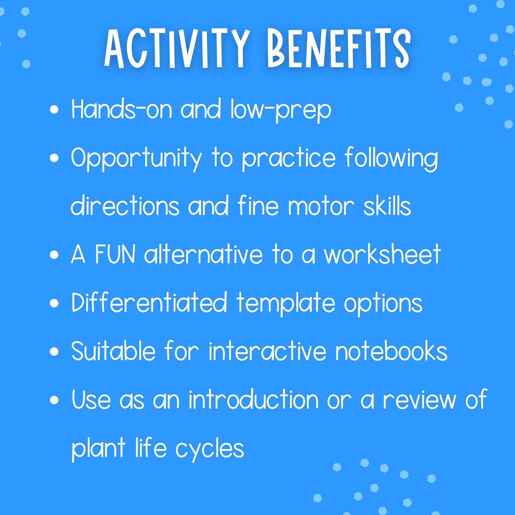 Poppy Life Cycle Foldable Sequencing Activity Cut and Paste Plant ...