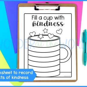 Kindness Activity for Kids | Fill a Cup of Kindness | UK and US ...