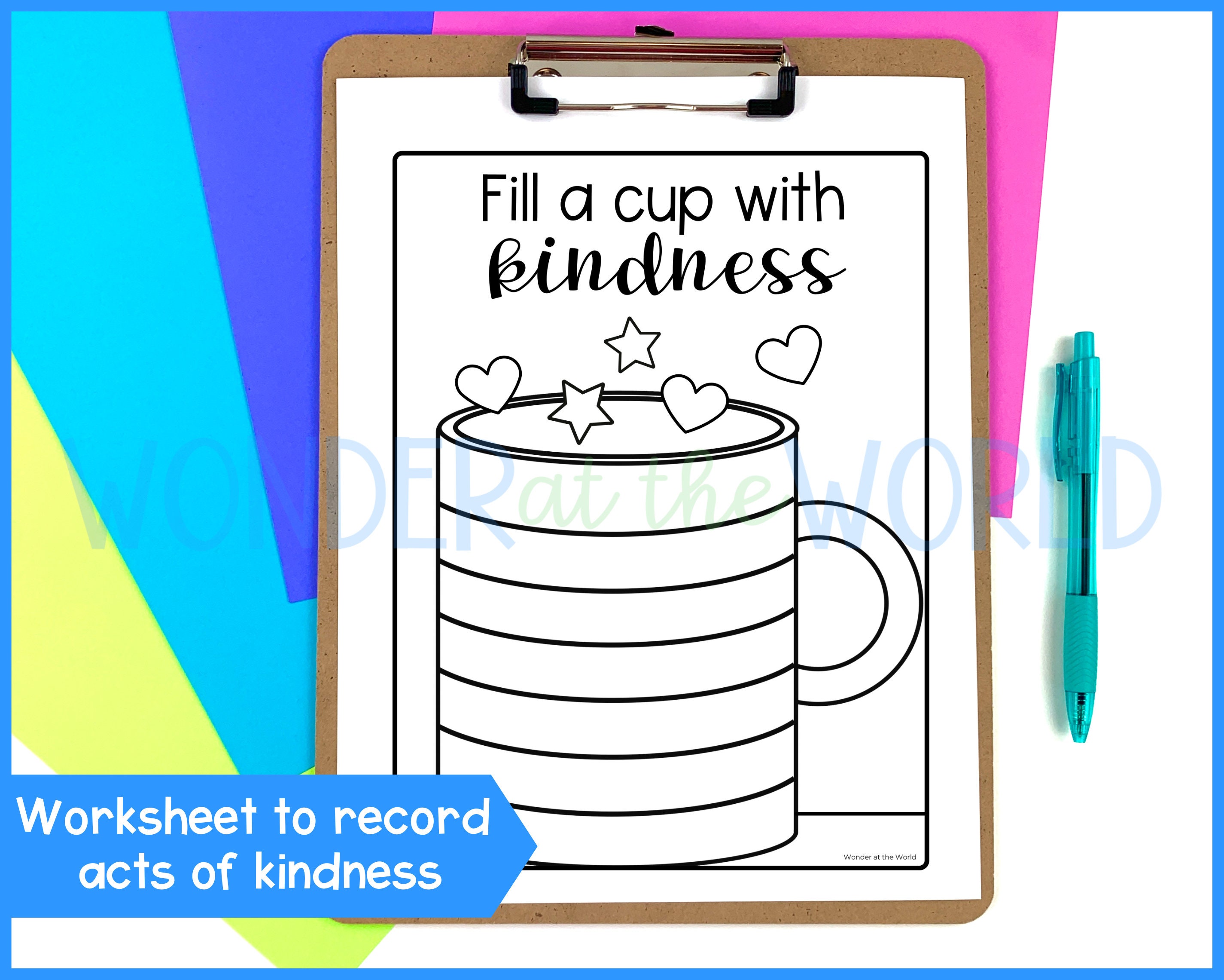 Kindness Activity for Kids | Fill a Cup of Kindness | UK and US ...