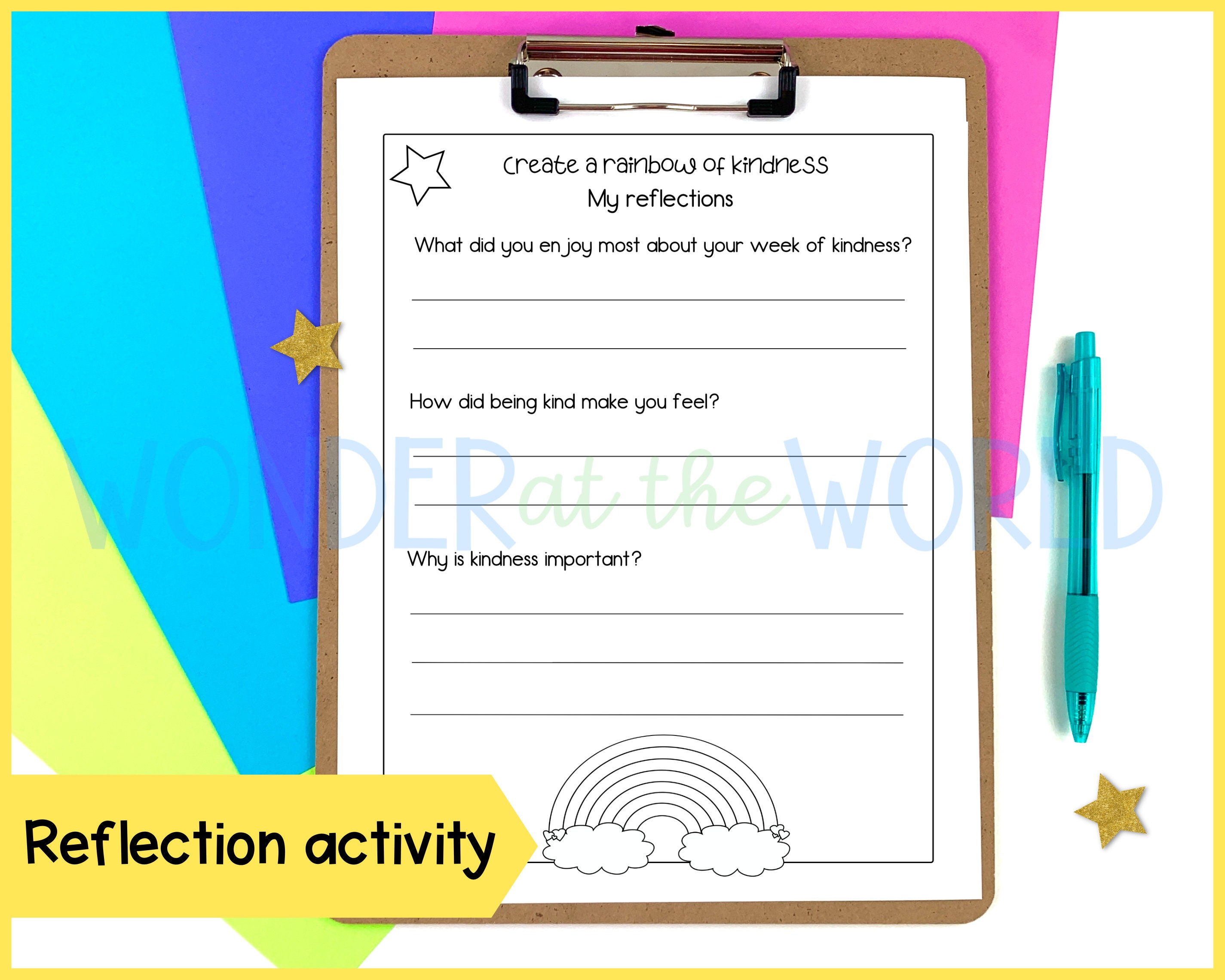 Kindness Activity for Kids | Create a Rainbow of Kindness | UK and US ...