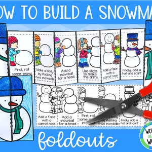 How to Build a Snowman Sequencing Activity for Kids | Digital Download ...