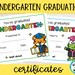 Kindergarten Graduation Certificates Editable PDF End of Year Awards ...