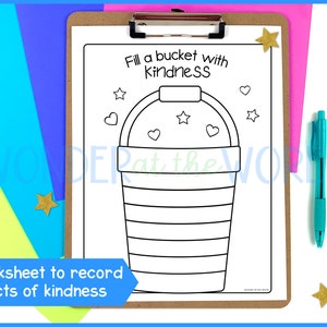 Kindness Activity for Kids | Fill a Bucket With Kindness | UK and US ...