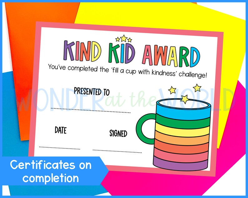 Kindness Activity for Kids | Fill a Cup of Kindness | UK and US ...